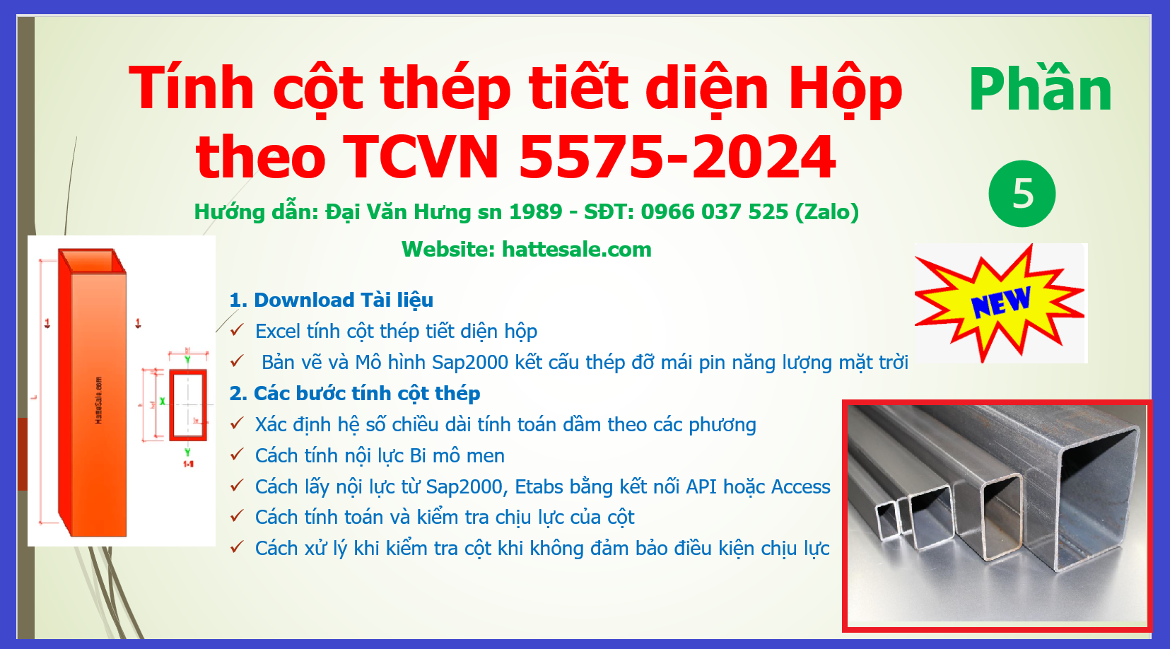 Tiêu chuẩn TCVN 5575-2024 Download và giải thích công thức